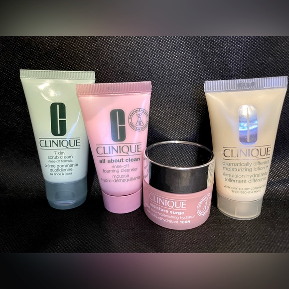 Clinique | Skincare | Clinque Set Of 4 Travel Sizeall About Clean Scrub ...